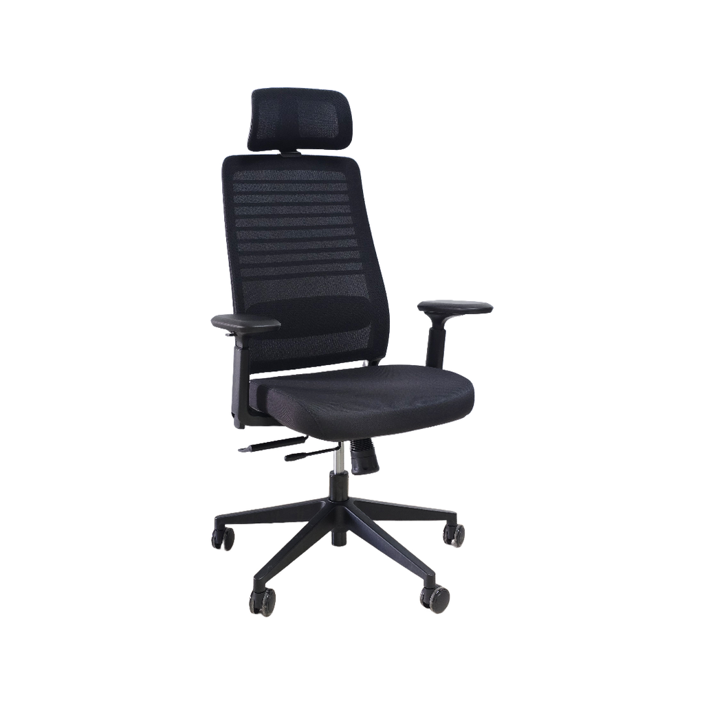 SILLON EJECUTIVO ARKO(F24) - MESH NEGRO - TELA NEGRO | Meycy Muebles